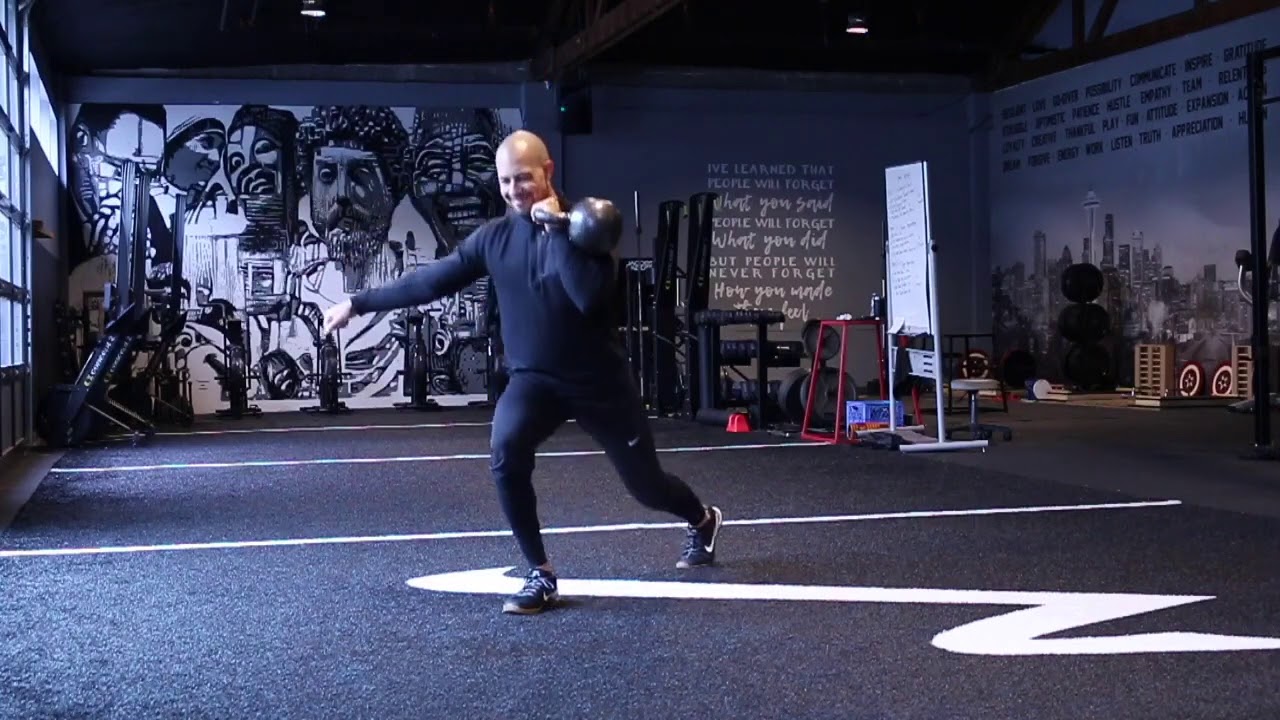 Kettlebell Offset Reverse Lunge | How To - YouTube