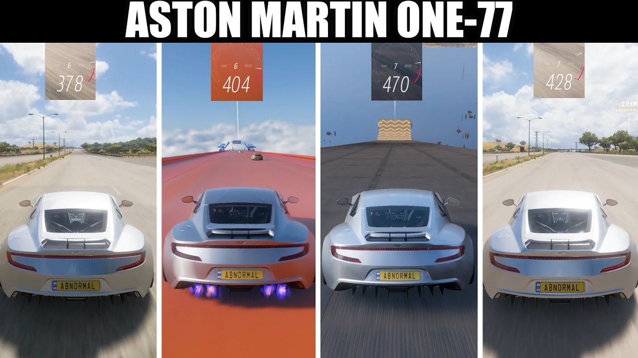 2010 Aston Martin One 77 Top Speed Compilation || Stock Vs Tuned Vs Hp ...