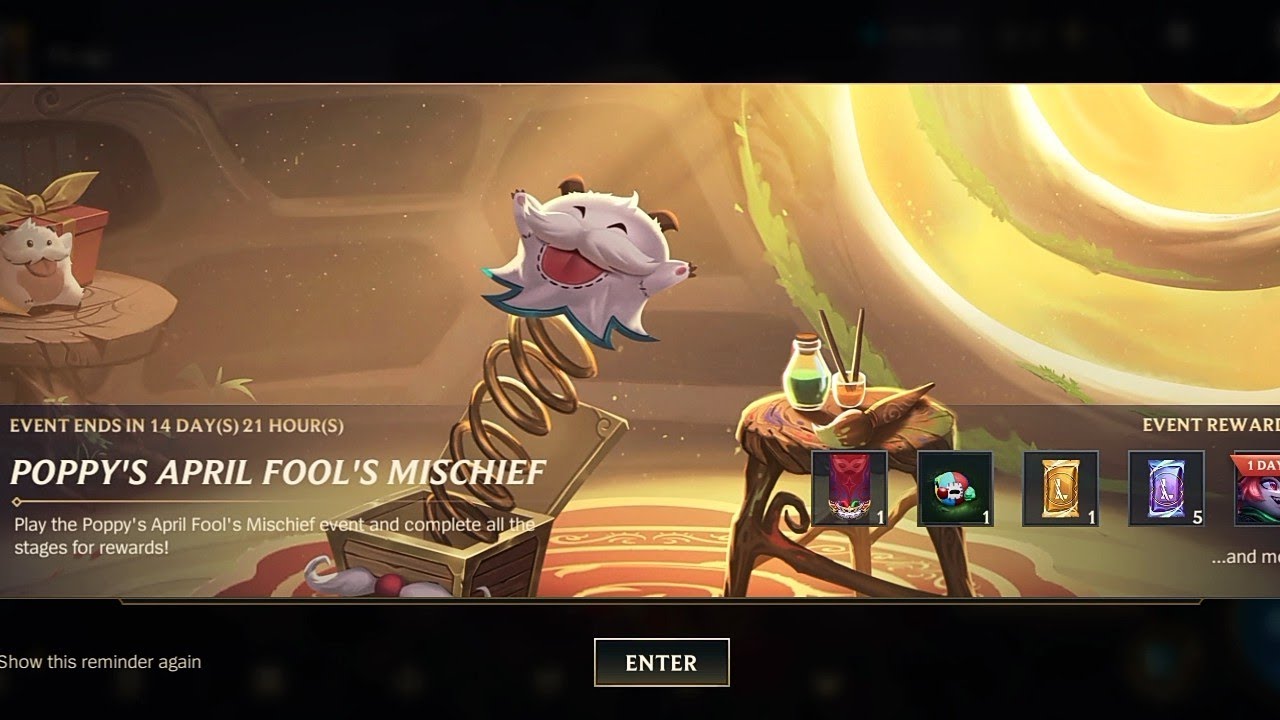 Wild Rift : Poppy's April Fool's Mischief ( Poppy's Cottage ) 8 Hammers ...