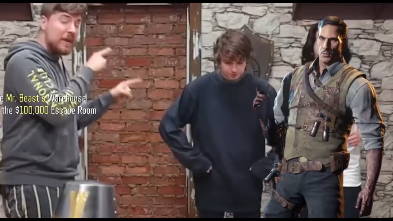 Mr Beast Escape Room Custom Zombies - YouTube