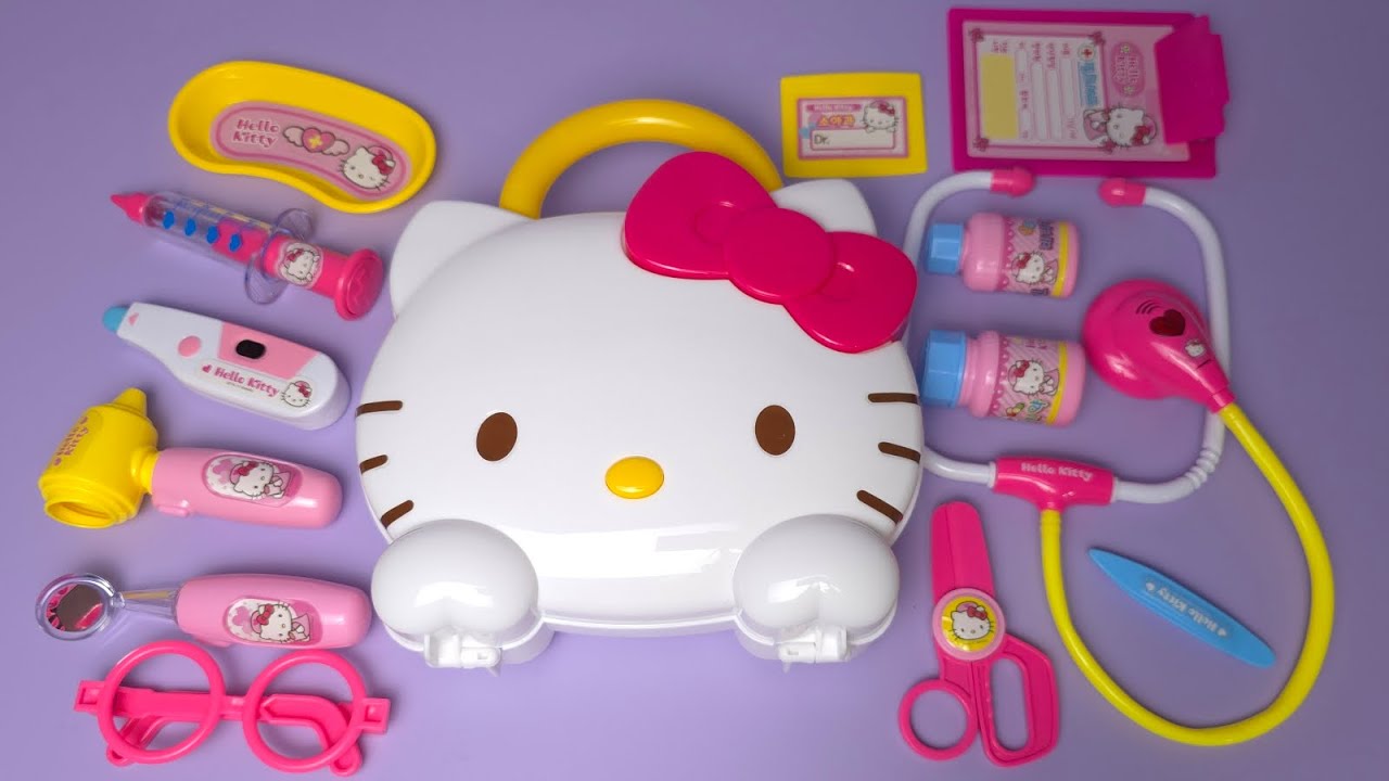 6 Minutes Satisfying With Unboxing Hello Kitty Doctor Set ASMR (No ...