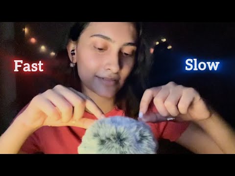 FAST v/s SLOW ASMR | Searching for bugs, spider rhyme, repeating intro ...