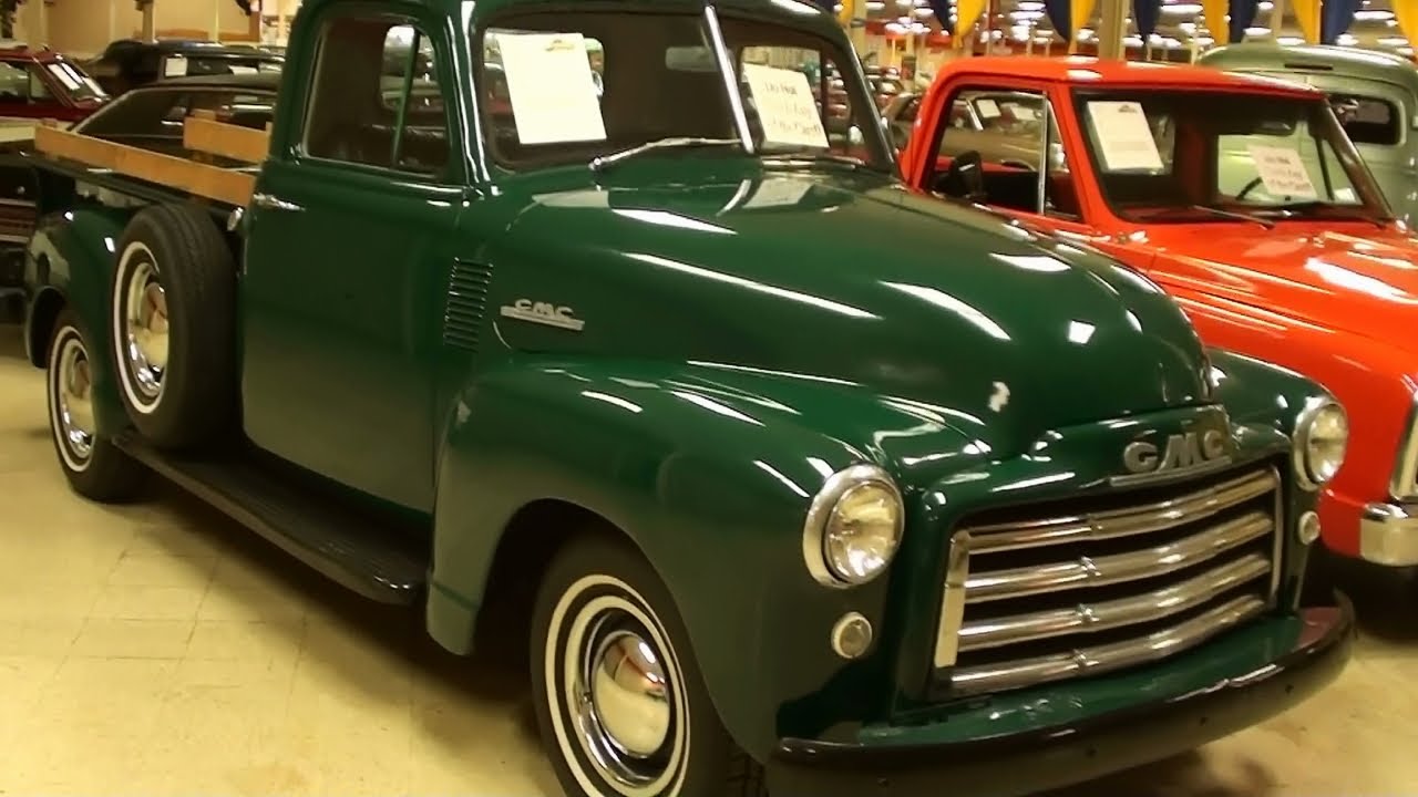 1952 GMC Pickup Original Straight Six and Four Speed Manual - YouTube