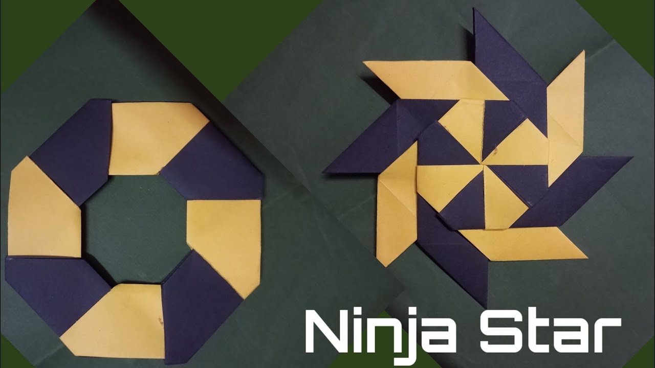How To Make A Paper Ninja Star | How To Make Transforming Ninja Star ...