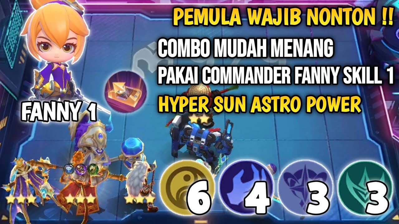 NEW GAMEPLAY FANNY 1 | COMBO MUDAH MENANG PAKAI COMMANDER FANNY SKILL 1 ...