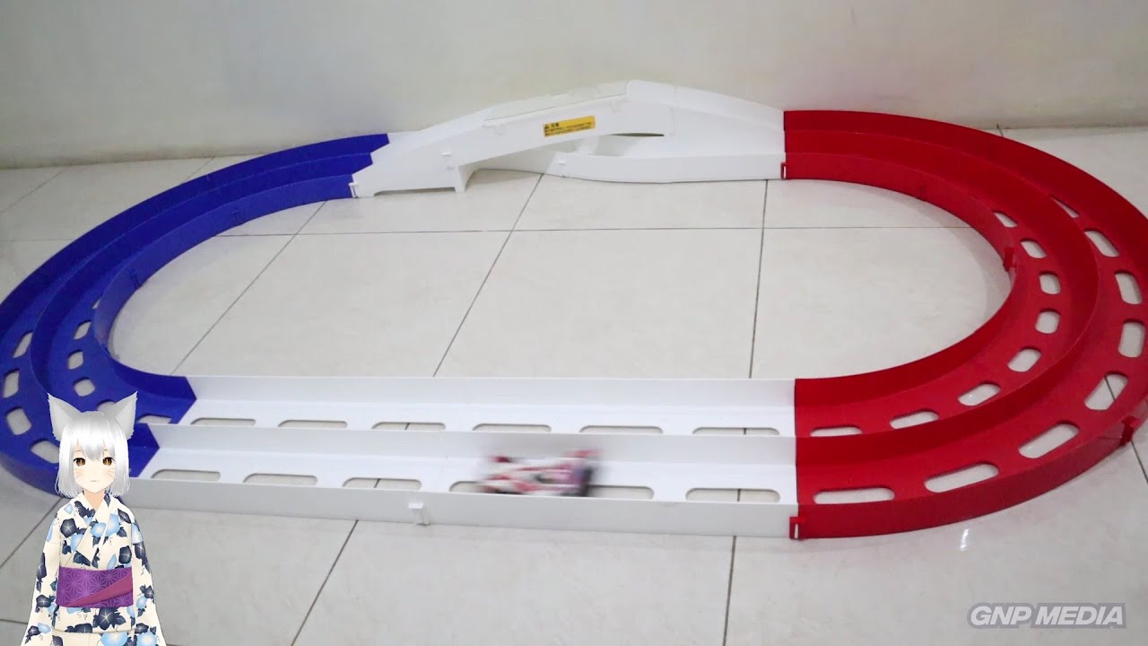 Tamiya Mini 4WD Oval Home Circuit - 2-Level Lane Change - ミニ四駆 - YouTube