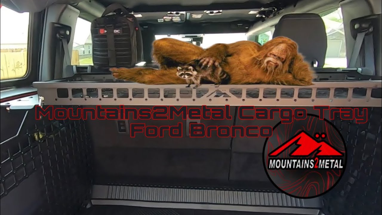6th Gen Ford Bronco Receives Mountains2Metal rear Cargo tray With fold ...
