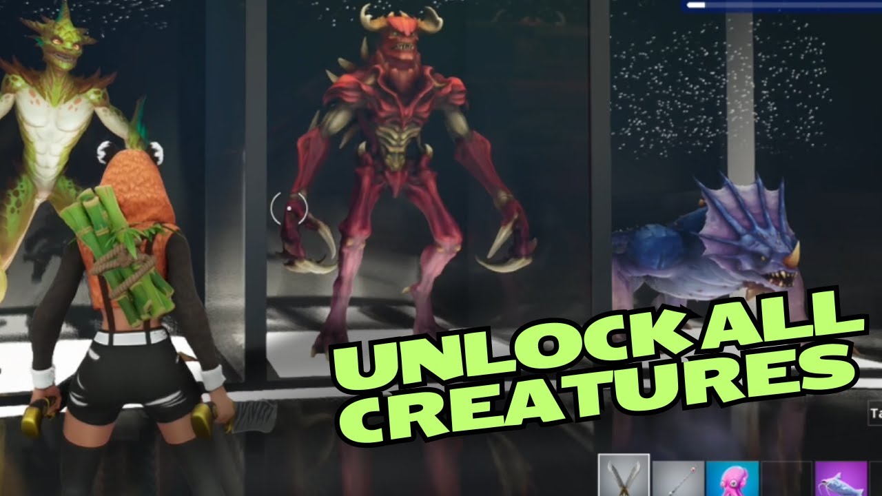 🐙 HOW TO UNLOCK ALL CREATURES IN FORTNITE AQUARIUM TYCOON | MONSTER ...
