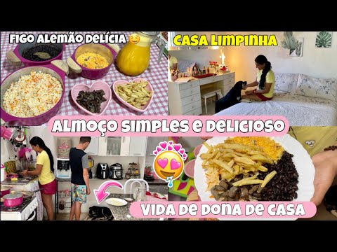 ROTINA DIÁRIA DE DONA DE CASA | FIZ ALMOÇO DELICIOSO + CAFÉ DA MANHÃ |CASA LIMPÍSSIMA E ORGANIZADA🥵