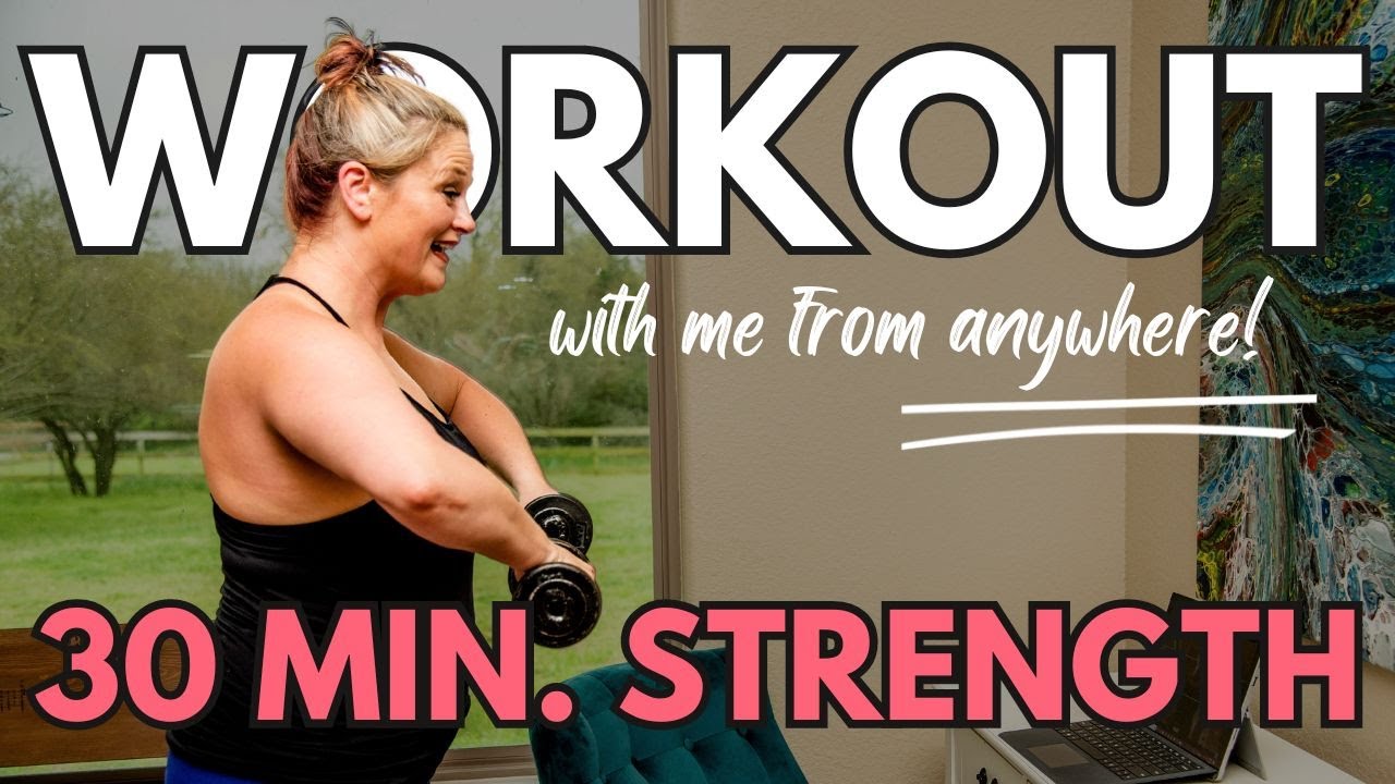 30 min Dumbbell Workout [Workout with me from Anywhere!] - YouTube