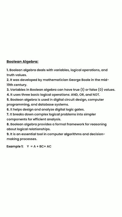 Boolean Algebra Basics - YouTube