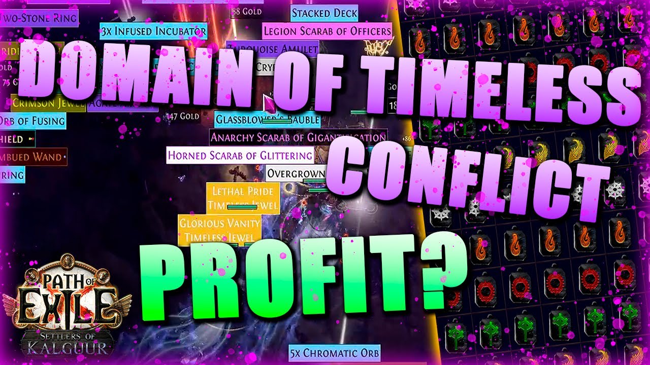 I Did One Hour Domain of Timeless conflicts in Path of Exile 3.25 and ...