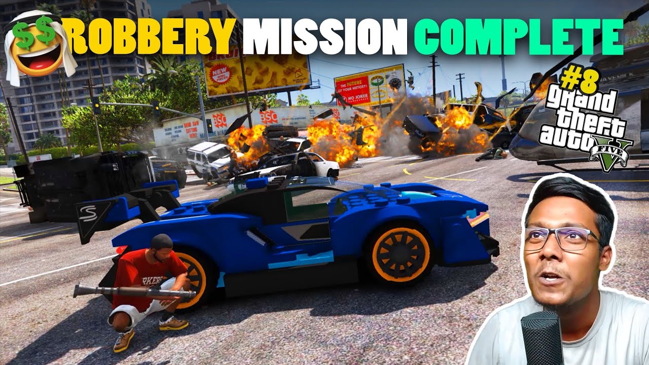 McLaren racing car robbery Successfull in GTA V - YouTube