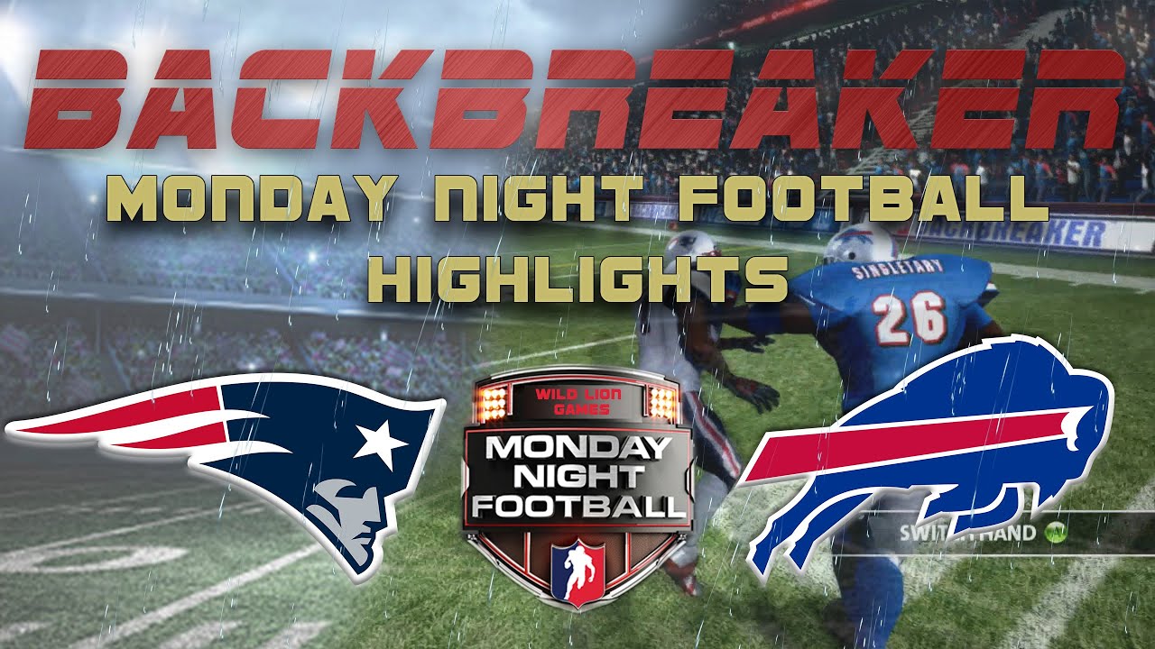 Backbreaker NFL 22 - MNF | Bills v Patriots Highlights - YouTube