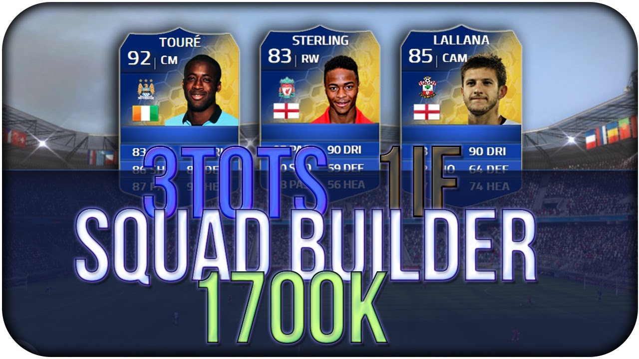 Squad BarclaysPL 1700k | Yaya Toure TOTS- Lallana TOTS- Sterling TOTS ...