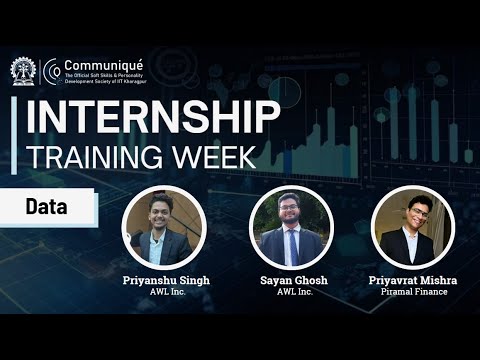 Internship Training Week 2025 | Data | Communiqué | IIT Kharagpur - YouTube