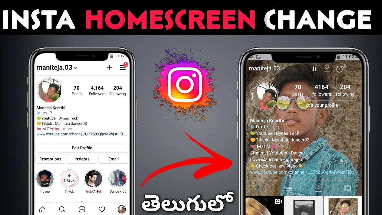 😱Change Insta Home Screen Background : Set Your Photo On Instagram ...