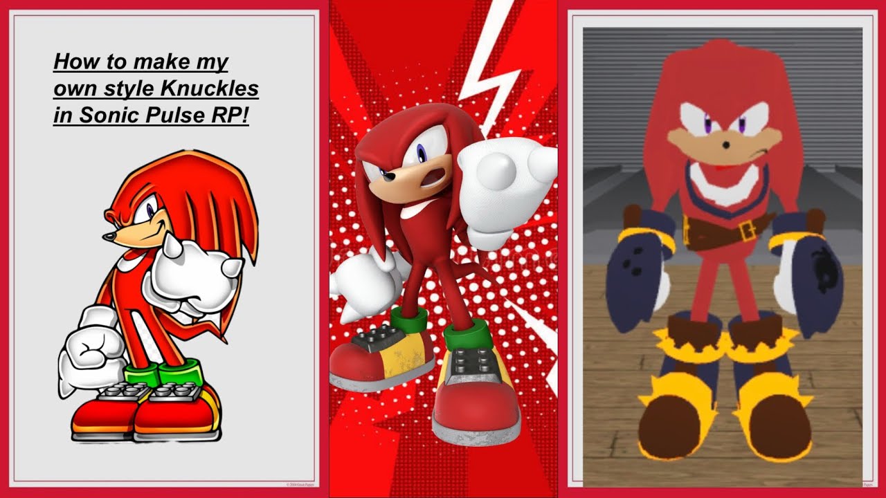 How to make my own style Knuckles in Sonic Pulse RP - YouTube