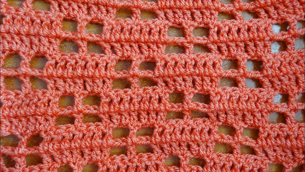 Window Pane Crochet Stitch – Mesh Crochet Stitch tutorial - Right ...
