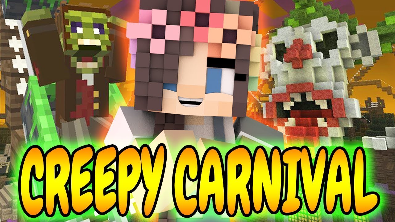 CREEPY CARNIVAL TOUR | Minecraft Marketplace Amusement Park Halloween ...