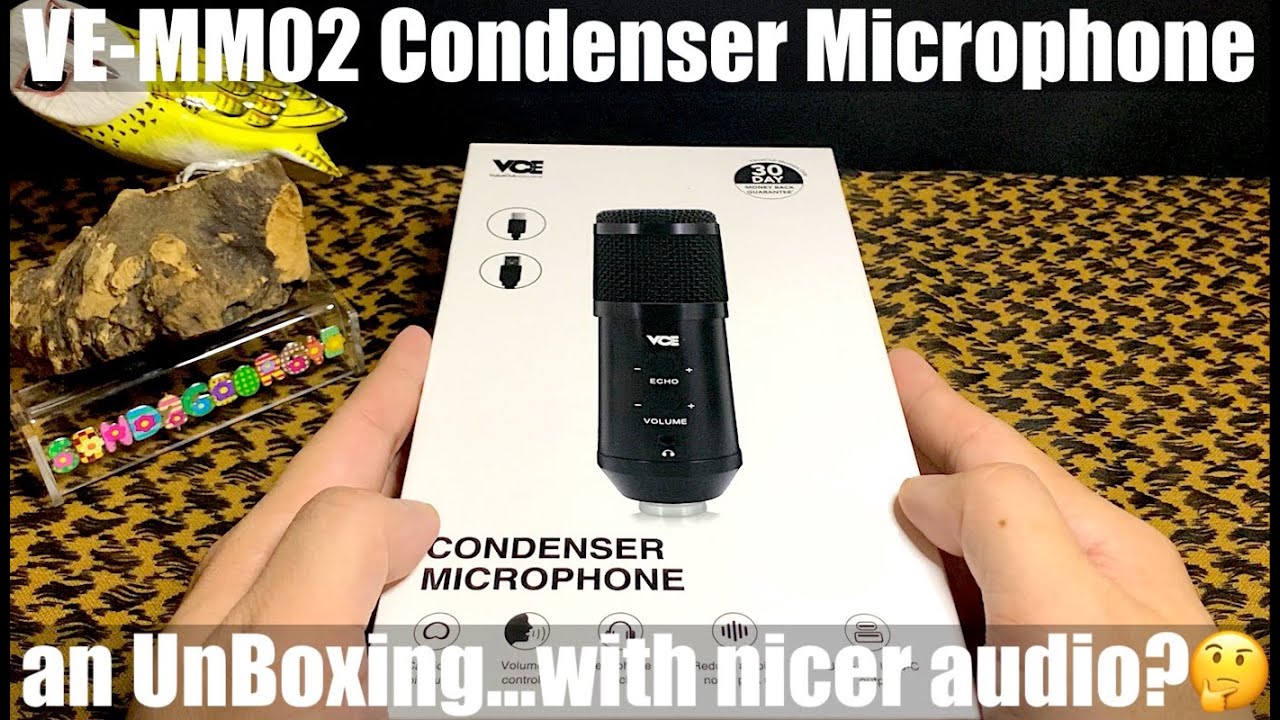 An 🎁 UnBoxing ... New Condenser Microphone CVE VE-MM02. Is the audio ...