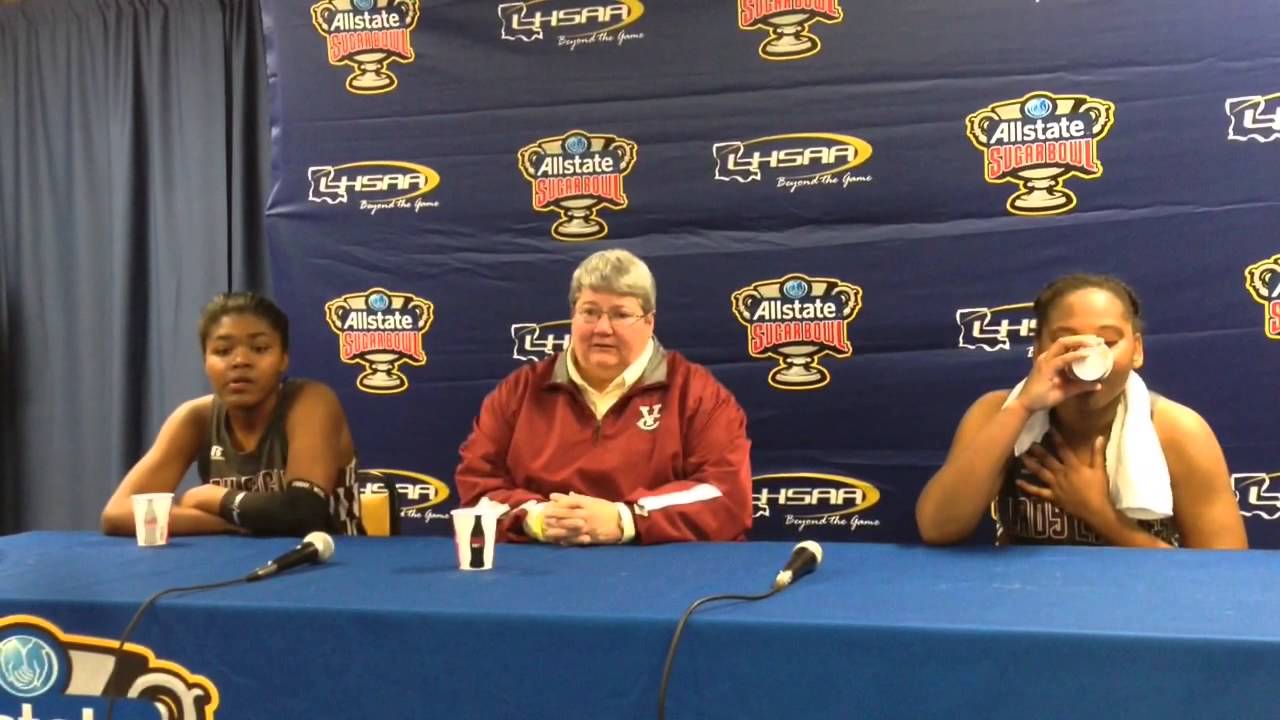 Vermilion Catholic coach Kim Guidry discusses Class 1A championship ...