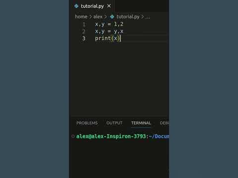 Python Trick / Tip: Swapping Values in Python with Tuples and Unpacking Tuples - YouTube