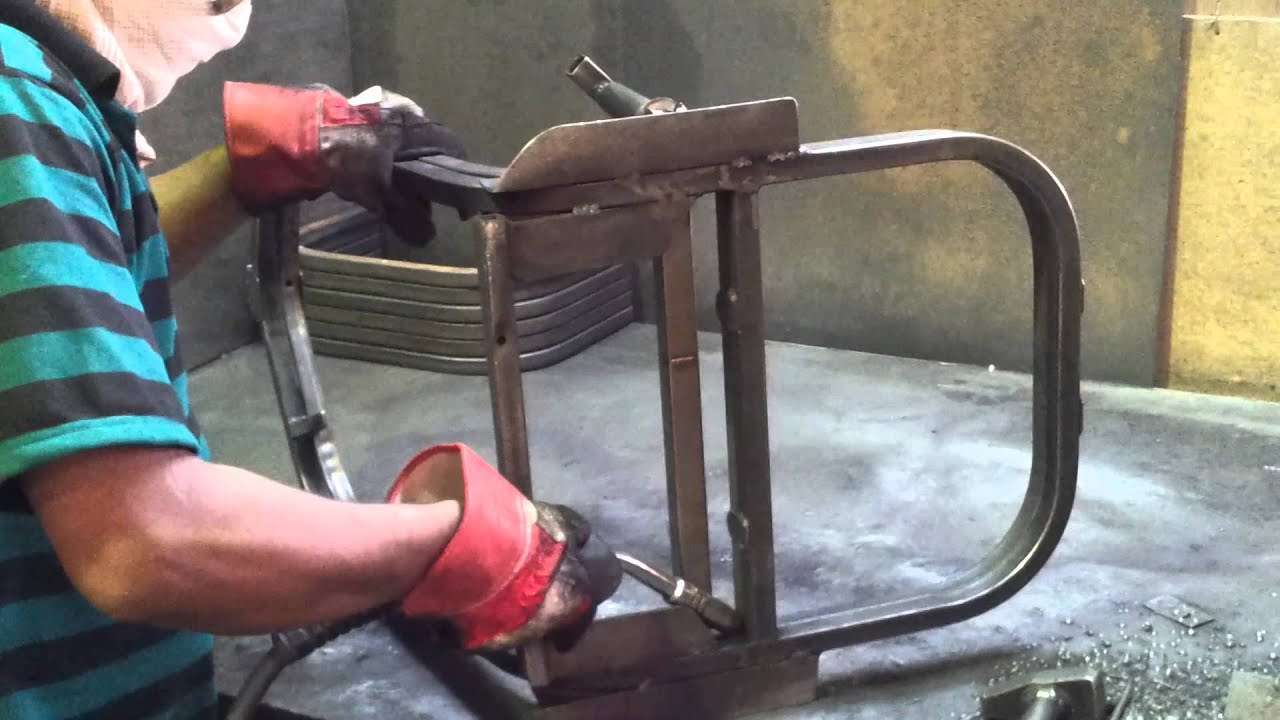 Chair back side welding with seet step 2 - YouTube