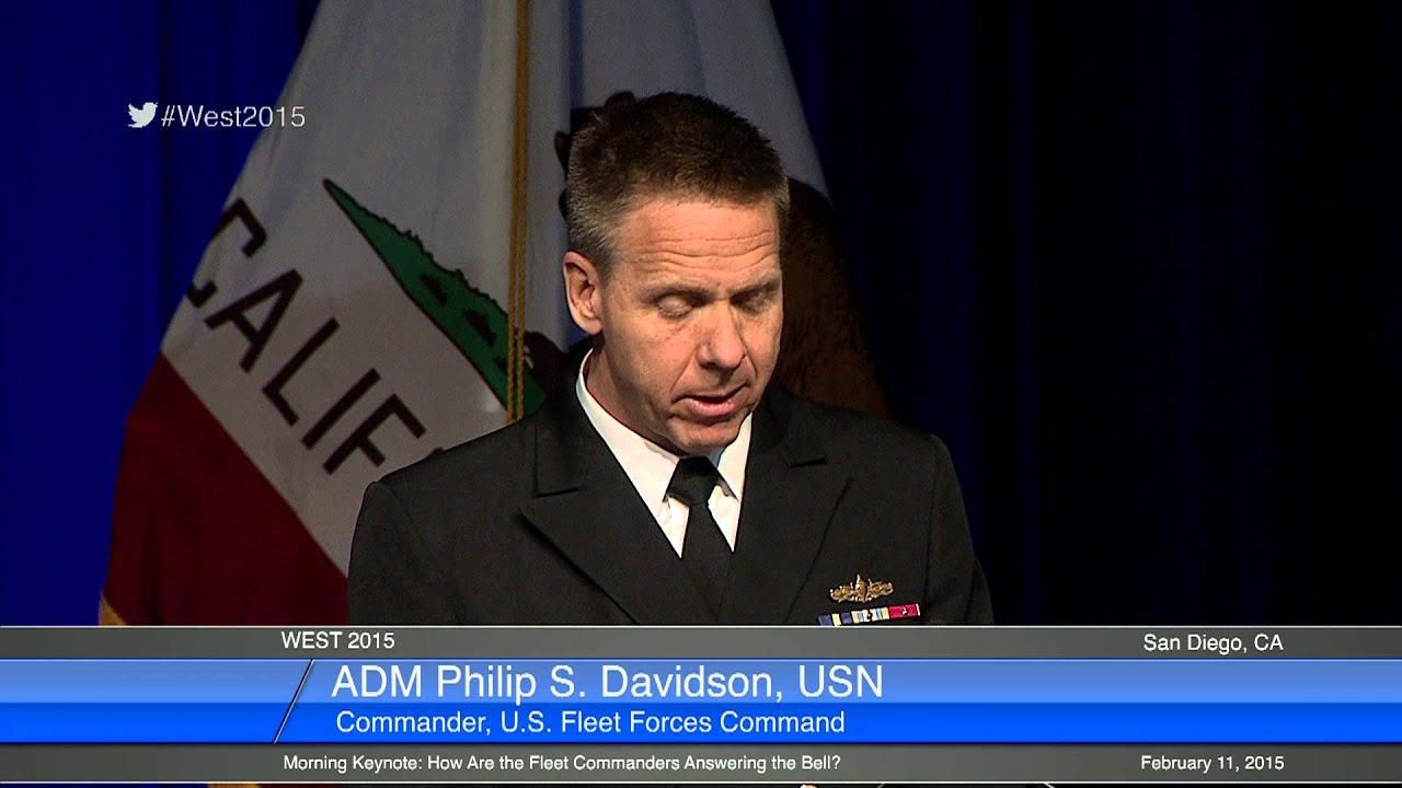 WEST 2015: ADM Philip S. Davidson, USN - YouTube