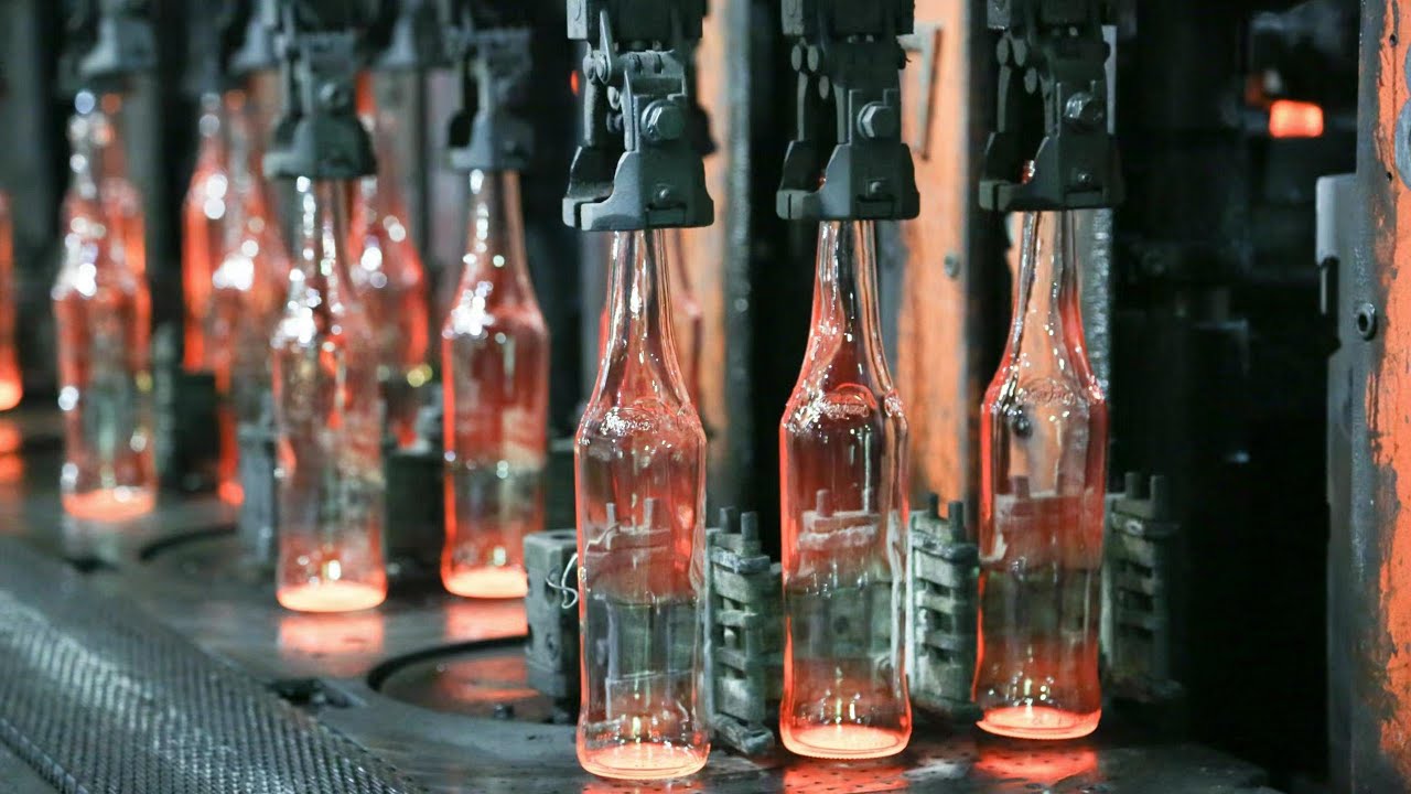 Unveiling the Glass Bottle Production Process - YouTube