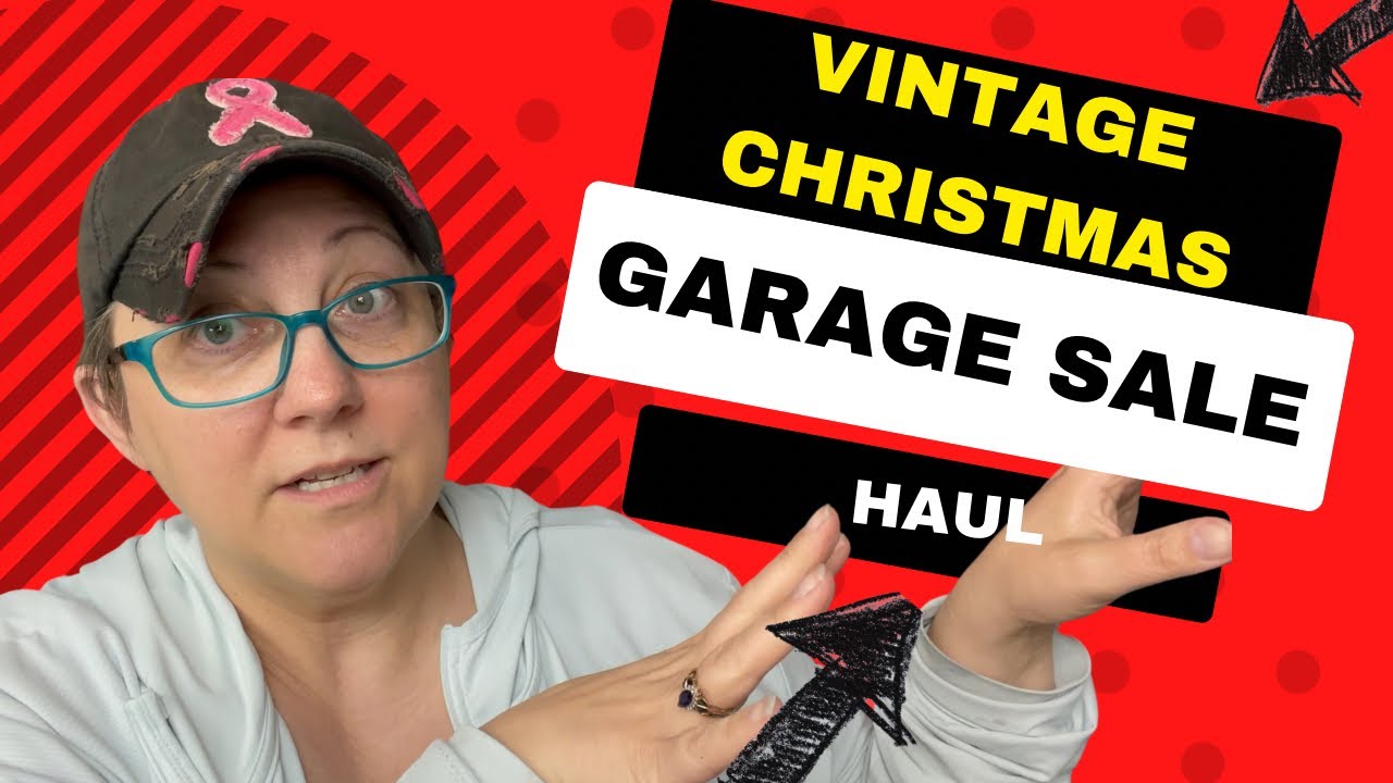 Vintage Christmas Garage Sale Haul - YouTube