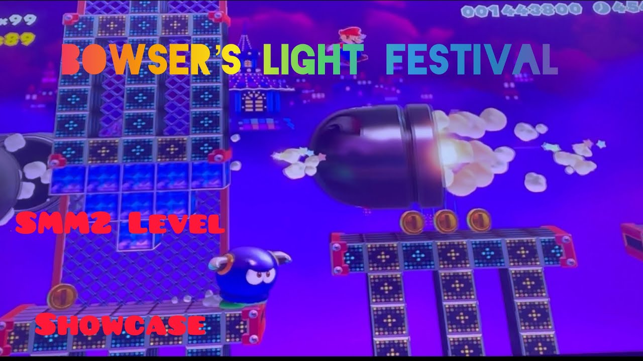 Super Mario Maker 2 Level Showcase: Bowser’s Light Festival - YouTube