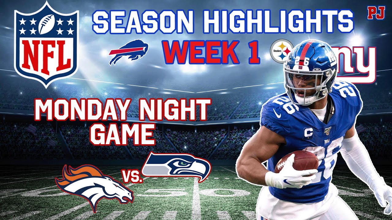 NFL Season Highlights | Woche 1 | Meine Highlights & Monday Night Game ...