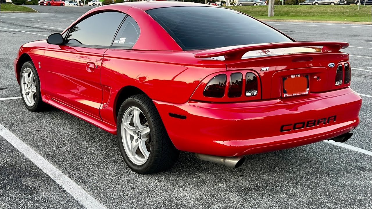 97 Mustang Cobra Transmission Fluid Change (THE EASY WAY) - YouTube