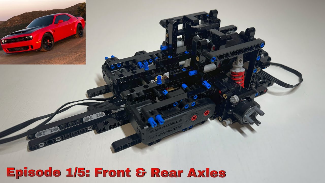 Building a LEGO Technic DODGE DEMON - Episode 1/5: Front and Rear Axle ...