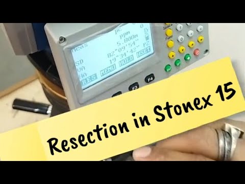 Resection in Stonex R15 Total station | Stonex Total station ...