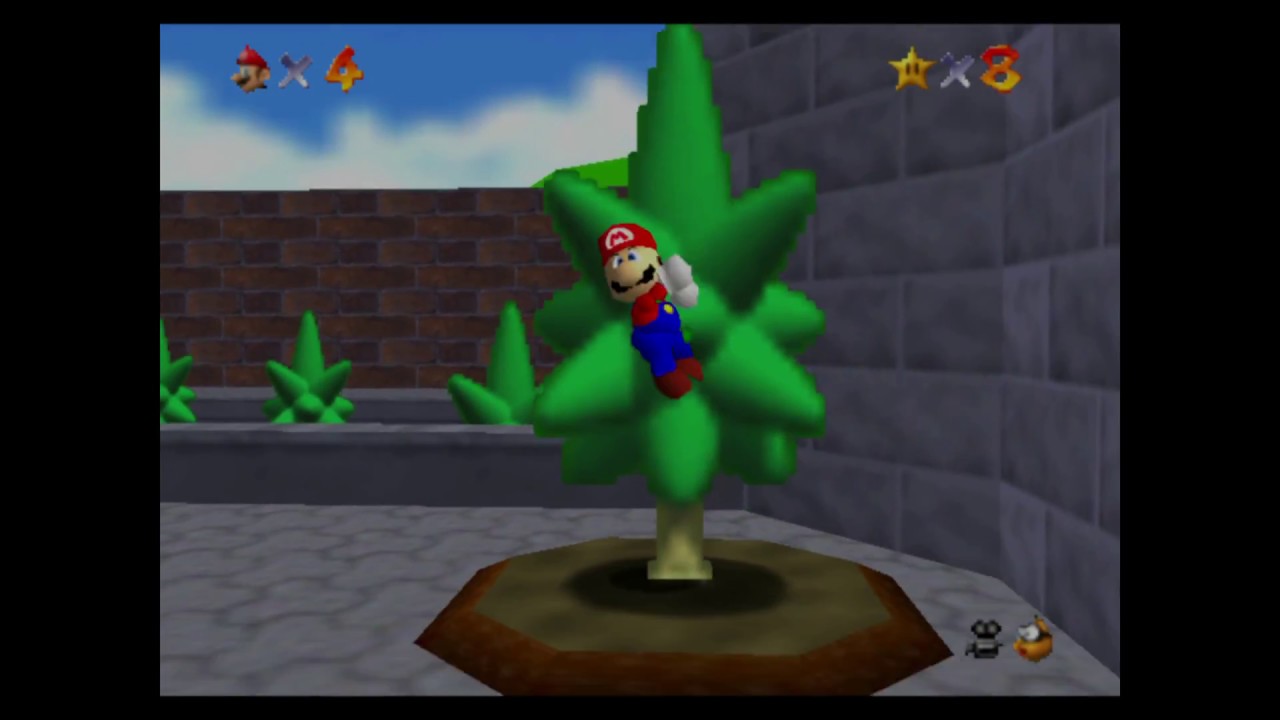 Super Mario 64 Wii U - Exploring The Castle Garden - YouTube