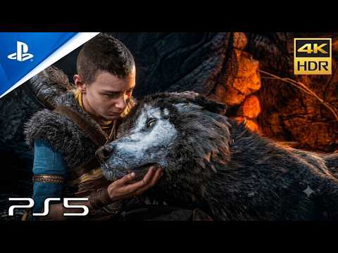 God of War Ragnarök: Fenrir’s Heartbreaking Death & Atreus vs Kratos Argument (4K 60FPS)