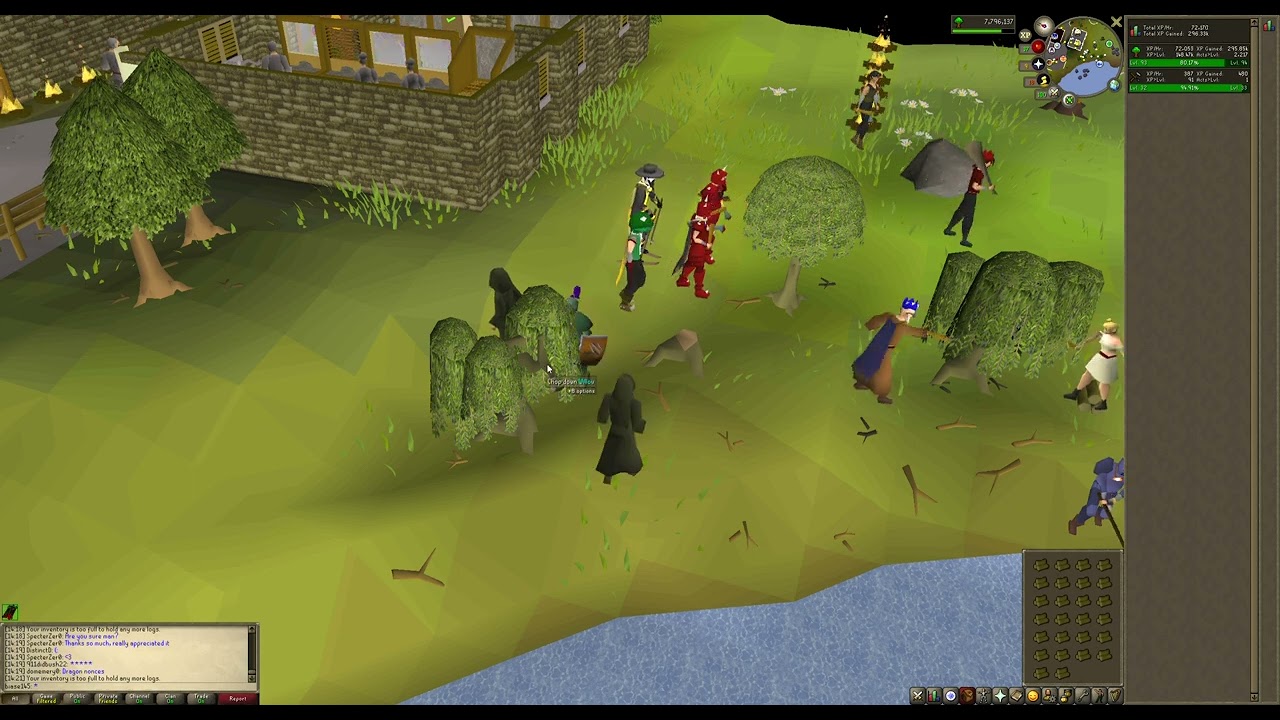 Old School RuneScape willows 71k xp a hour - YouTube