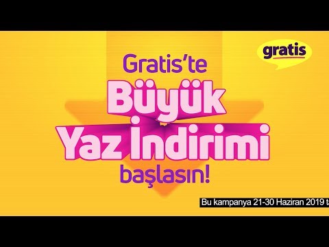 Gratis’te Büyük Yaz İndirimi Başladı!