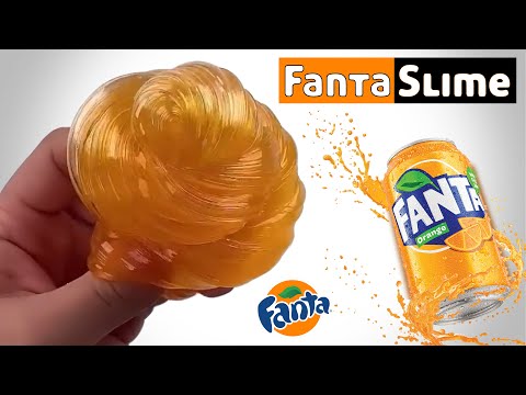 Fanta Glossy Slime / How to make Fanta Slime at home easy / Slime ...