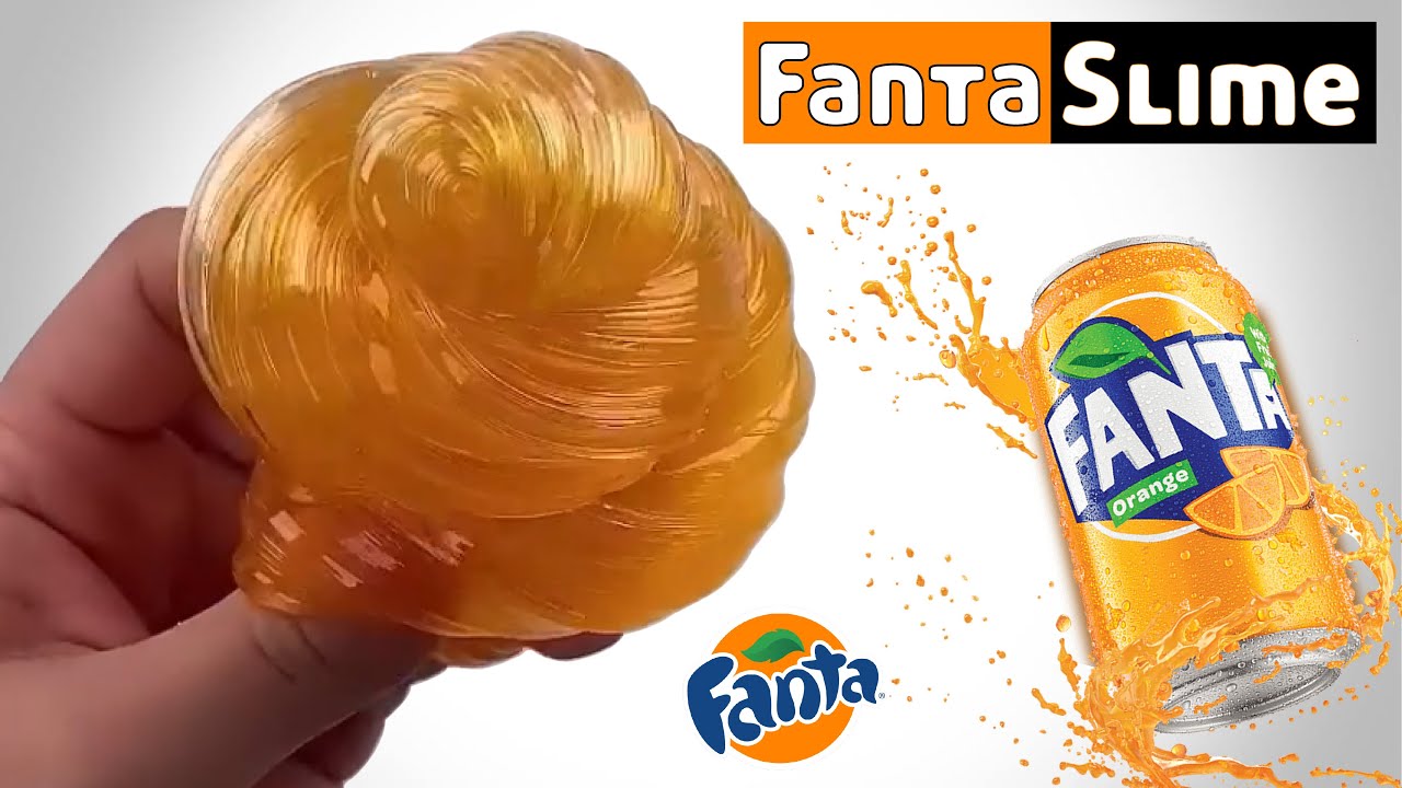 Fanta Glossy Slime / How to make Fanta Slime at home easy / Slime ...