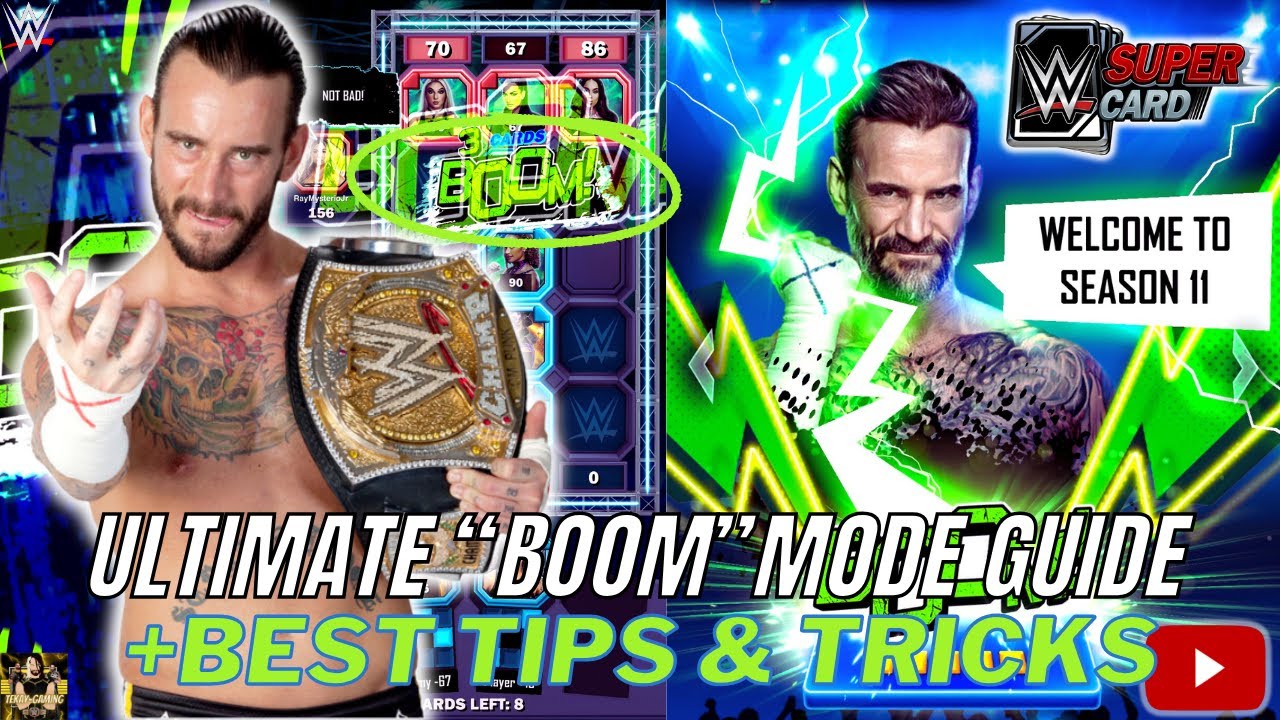 ULTIMATE GUIDE FOR “BOOM” MODE! BEST TIPS & TRICKS TO WIN EVERYTIME! WWE Supercard S11 - YouTube