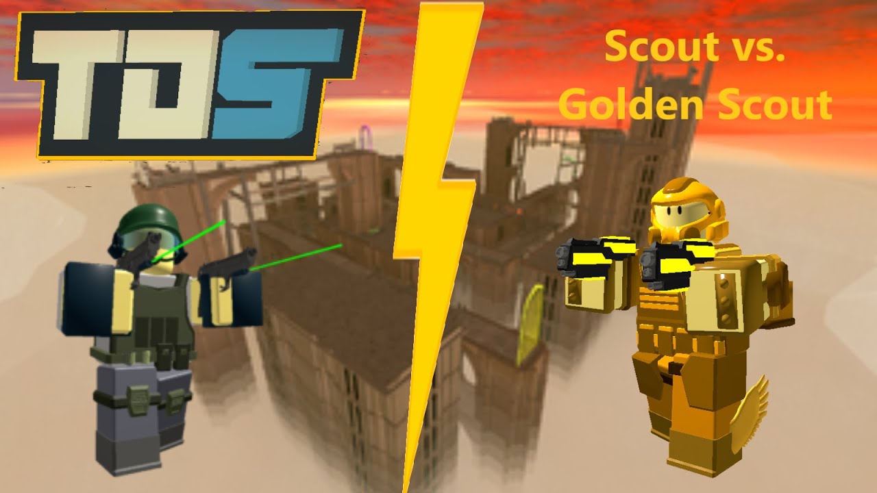 SCOUT VS GOLDEN SCOUT How Do They Compare? Tower Defense Simulator ...
