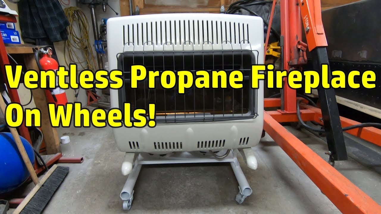 Propane Fireplace on Wheels - YouTube