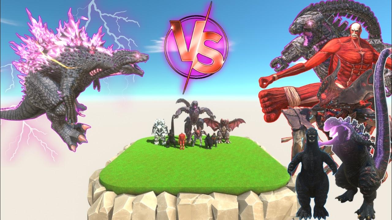 Evolved Godzilla save Thermonuclear Godzilla from Evolved MechaGodzilla - ARBS - YouTube