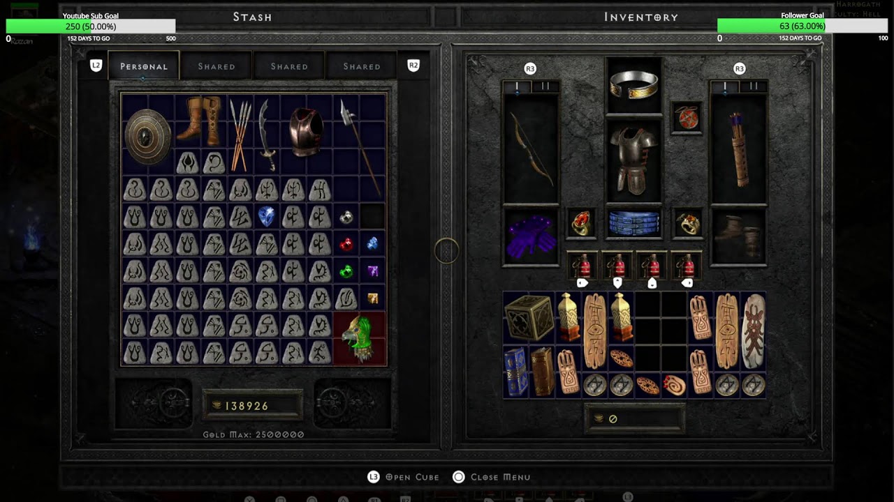Diablo II: Resurrected - Amazon Hell Ladder Act V D2 - YouTube