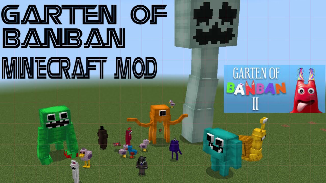I am reviewing a garten of banban mod in minecraft - YouTube