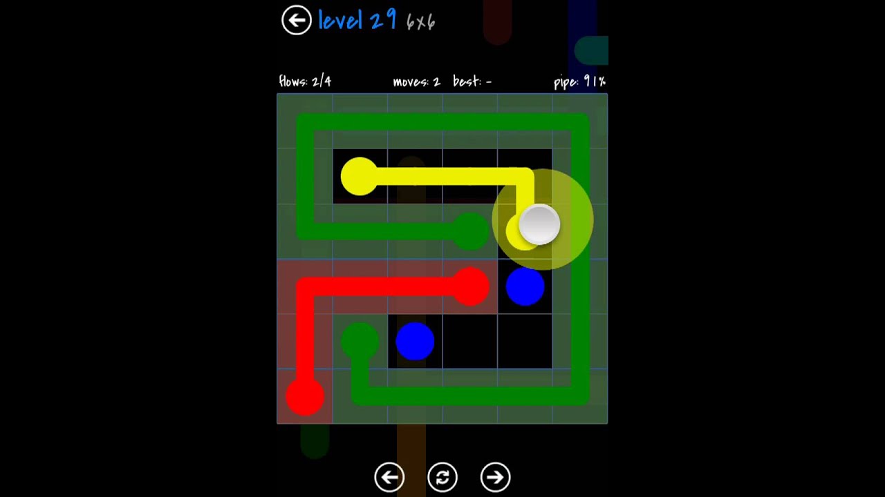 Flow Free - Bonus Pack 6X6 Walkthrough - Level 29 - YouTube