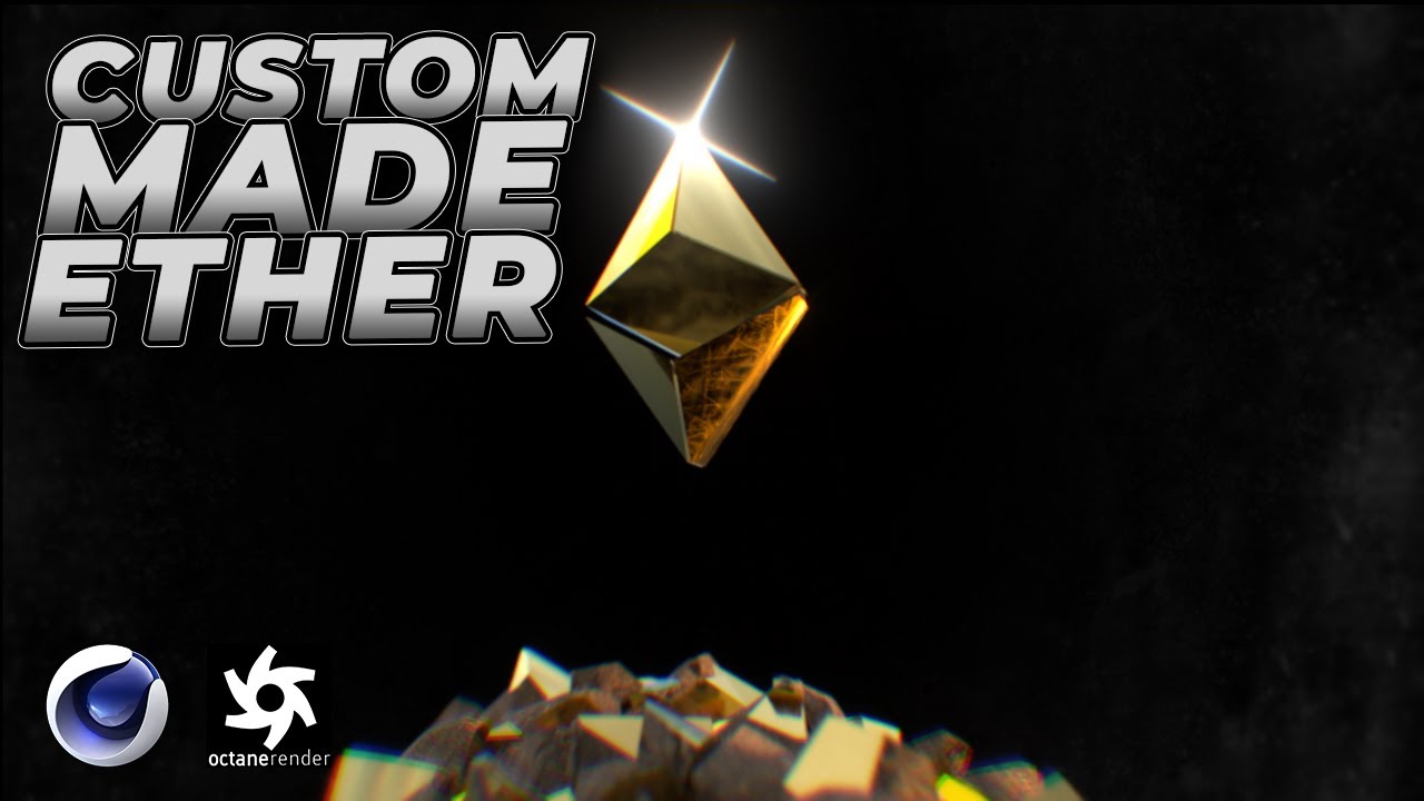 Crypto Speed Art Ethereum in Cinema 4D Octane Render - YouTube